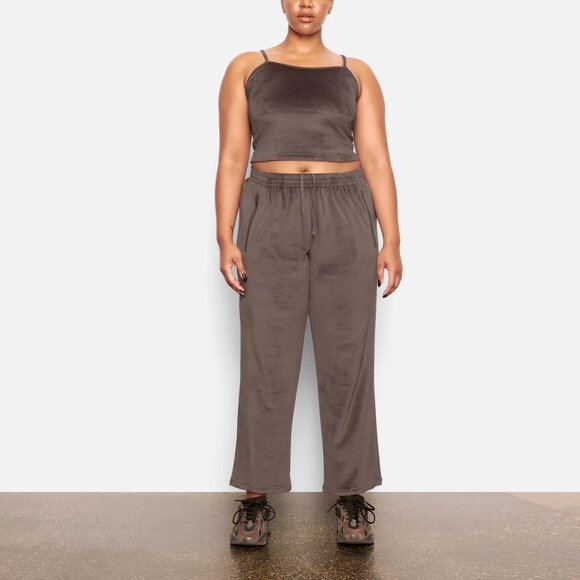 SKIMS | Pants & Jumpsuits | Skims Velour Track Pant Amethyst Womens ...